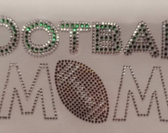 Rhinestone Transfer Football Peace Sign Iron On, Hotfix, Bling - Etsy