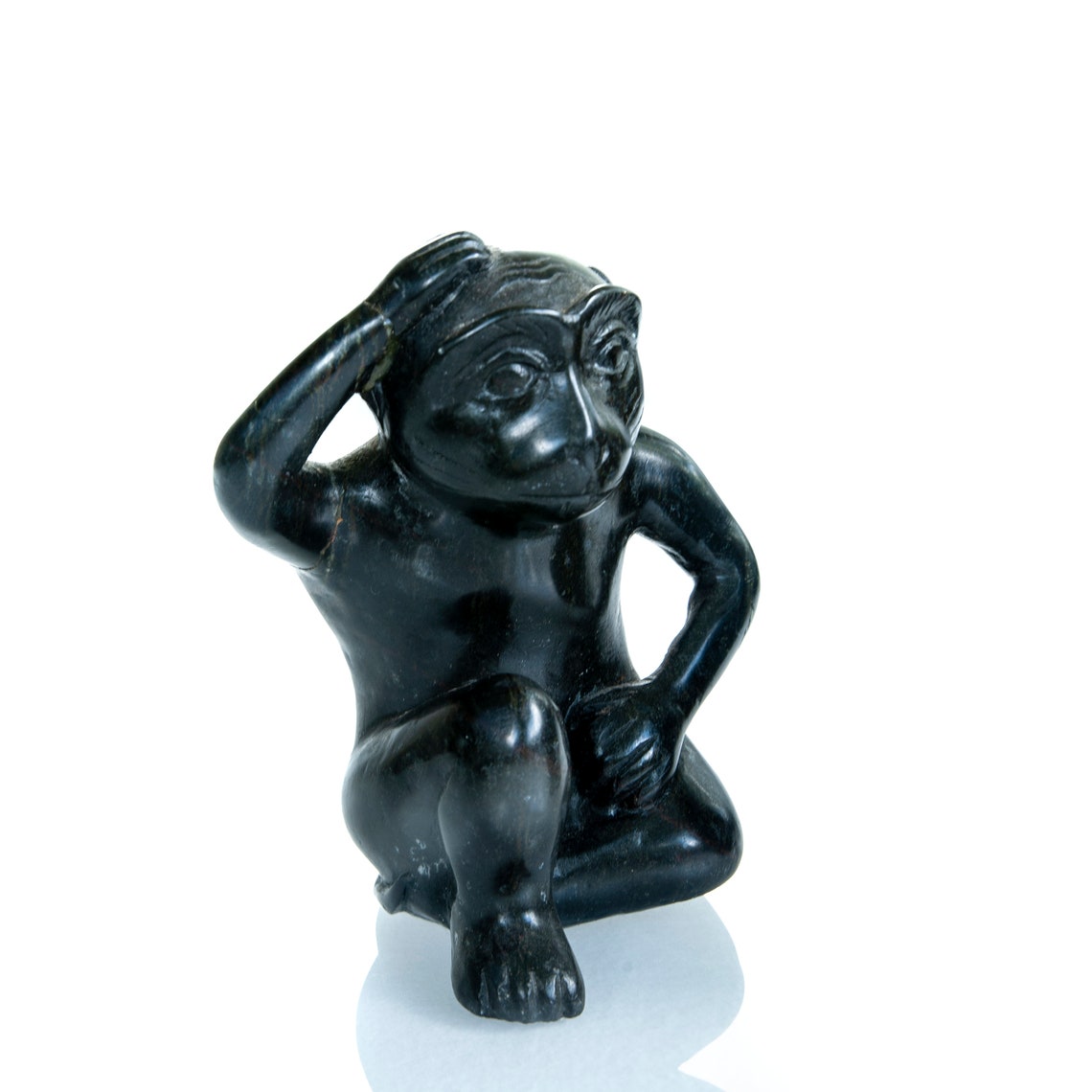 Pair of Vintage Monkey Stone Statue Sculptures - Etsy