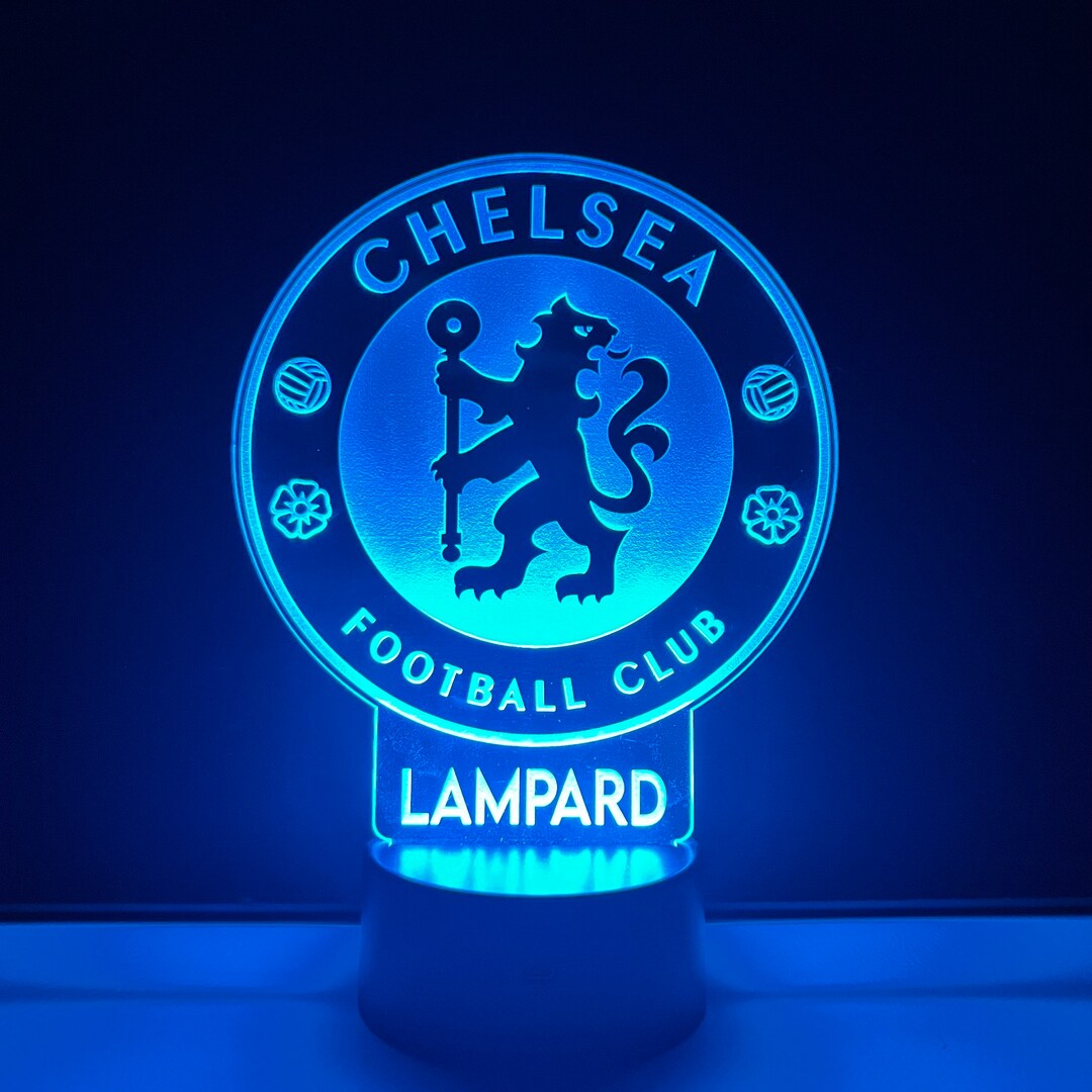 Chelsea Futball Team LED Night Light Acrylic LED Night Light, Bedroom ...