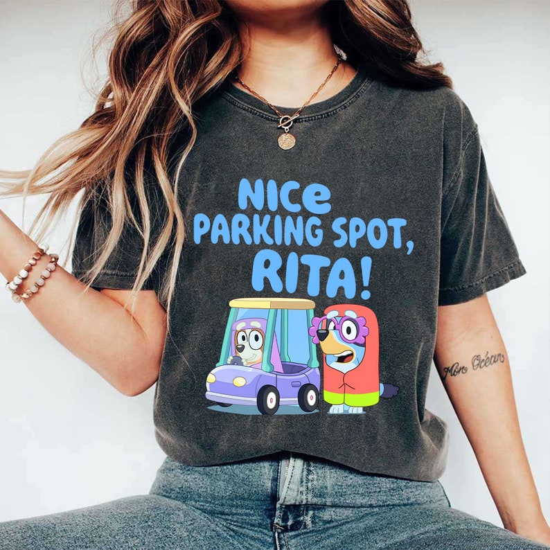 Bluey Png, Nice Parking Spot Rita Stickers PNG, Bluey Family Png, Decal ...