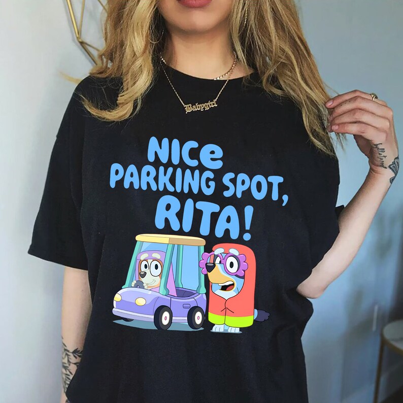 Bluey Png, Nice Parking Spot Rita Stickers PNG, Bluey Family Png, Decal ...