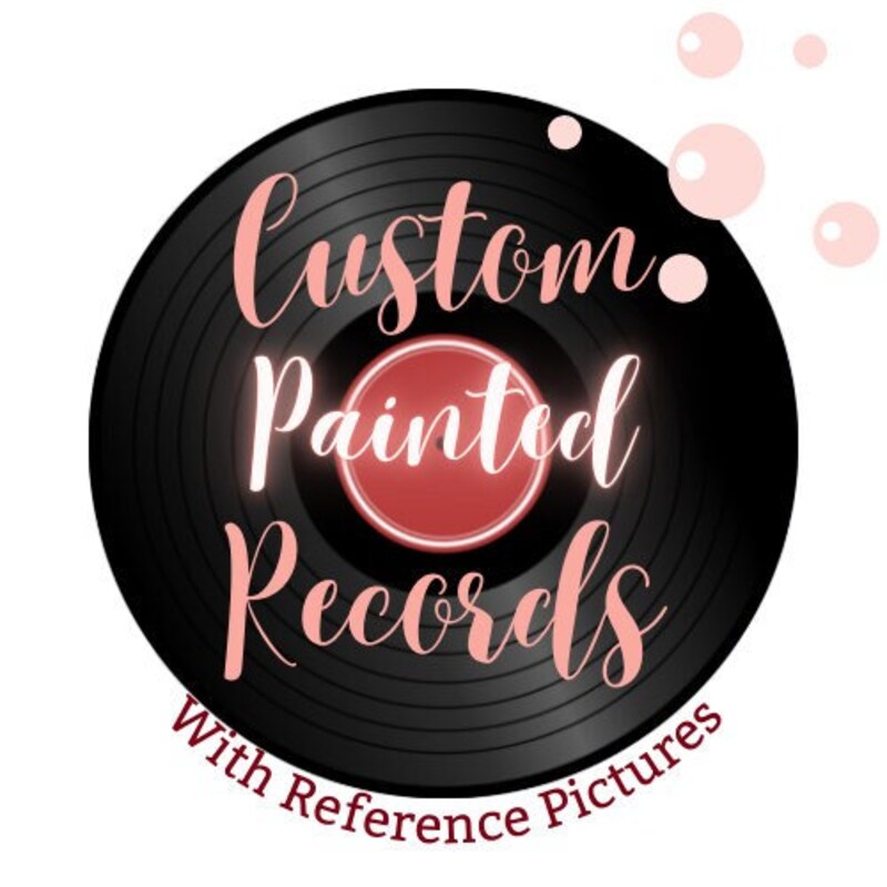 Painted Records - Etsy