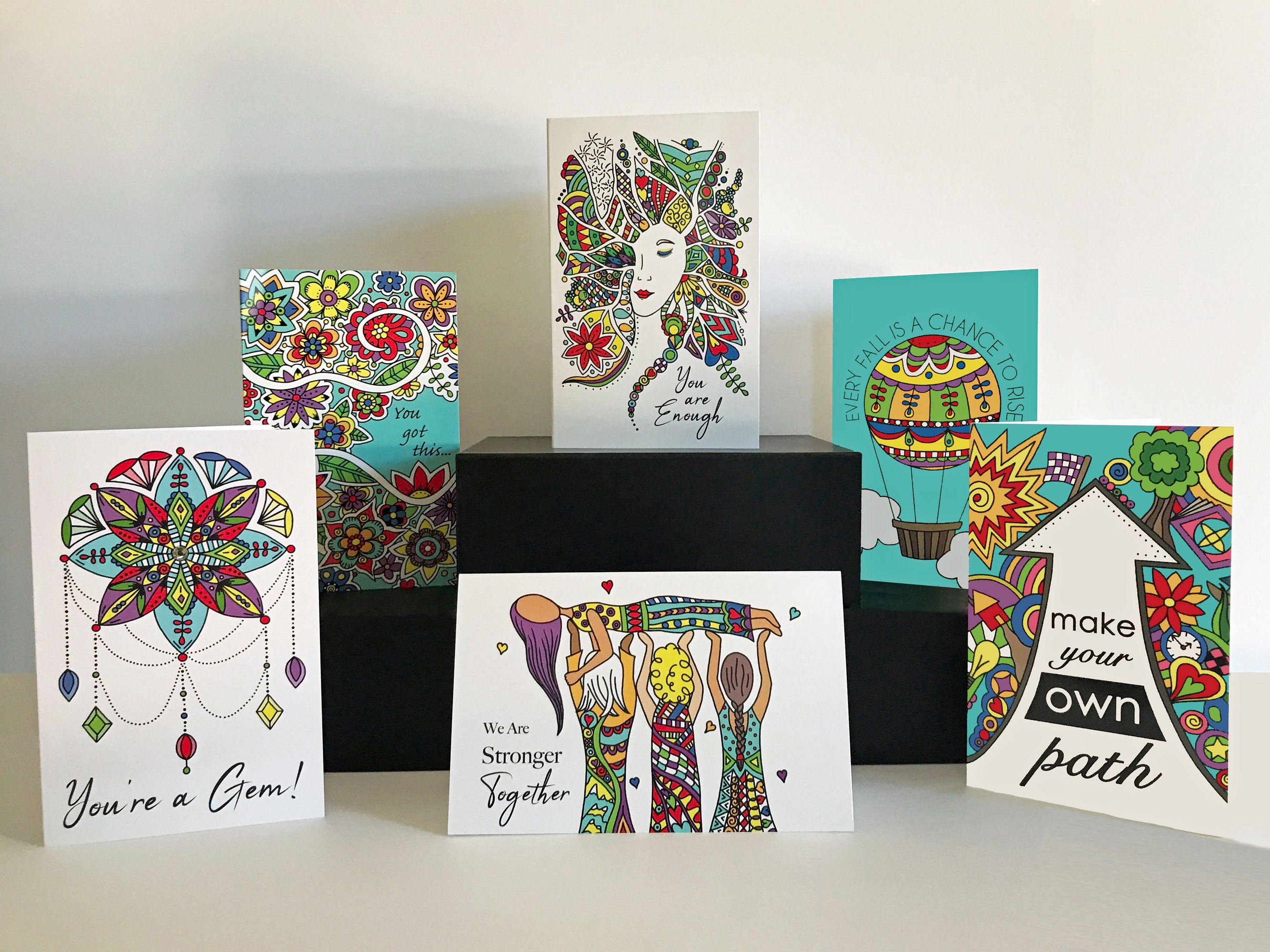 Inspirational Greeting Cards / Set of 6 / Inspirational Cards - Etsy 日本