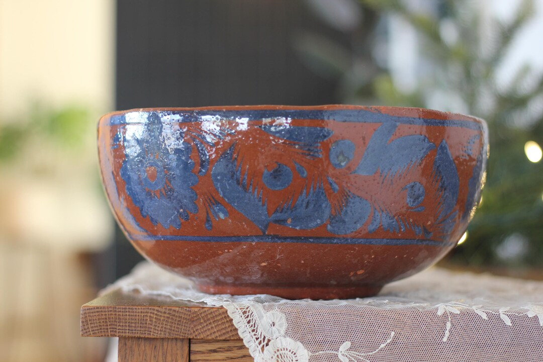 Beautiful Handmade Mexican Redware Vintage Primitive Terracotta Clay ...