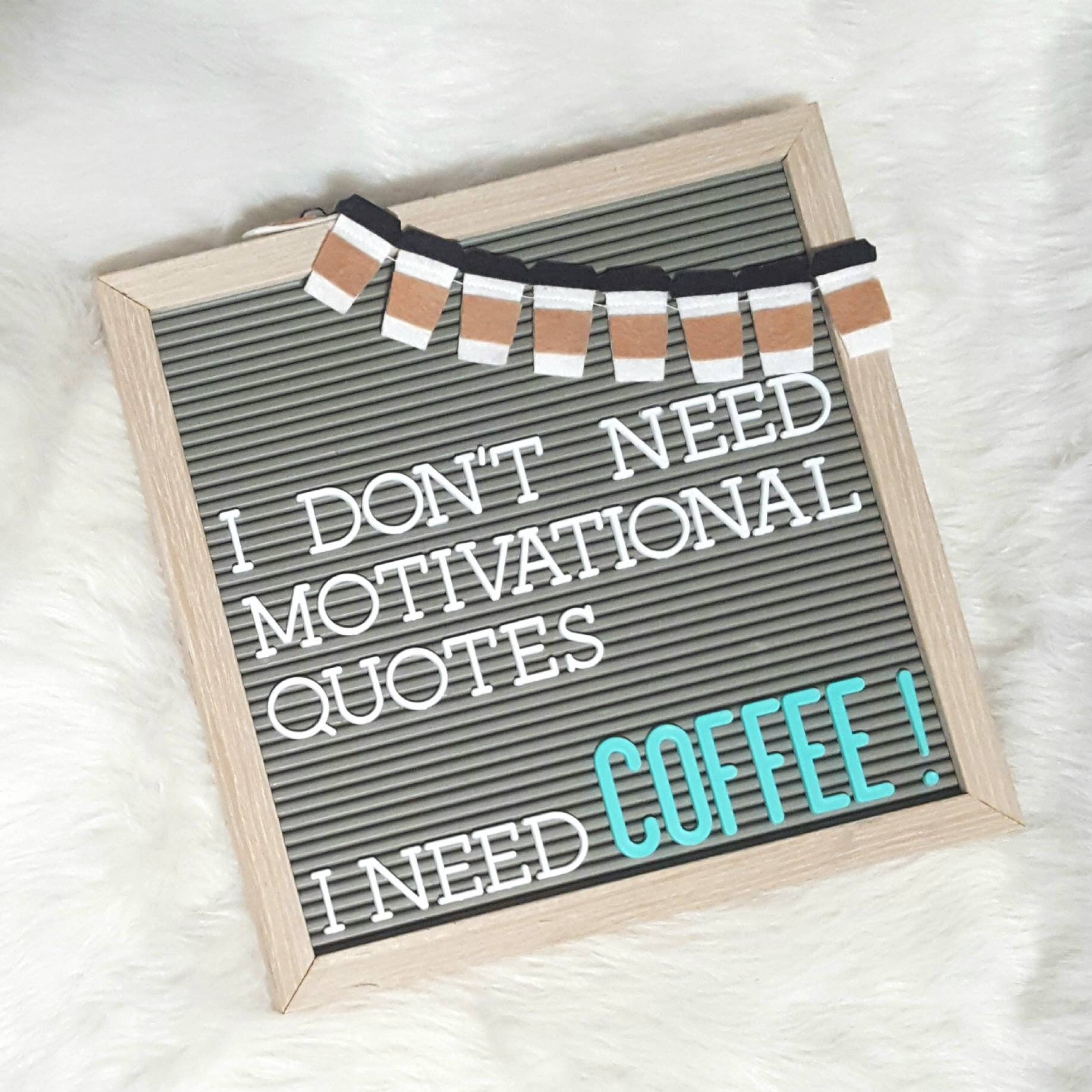 Letterboard Garland Coffee Letterboard Garland Letterboard - Etsy