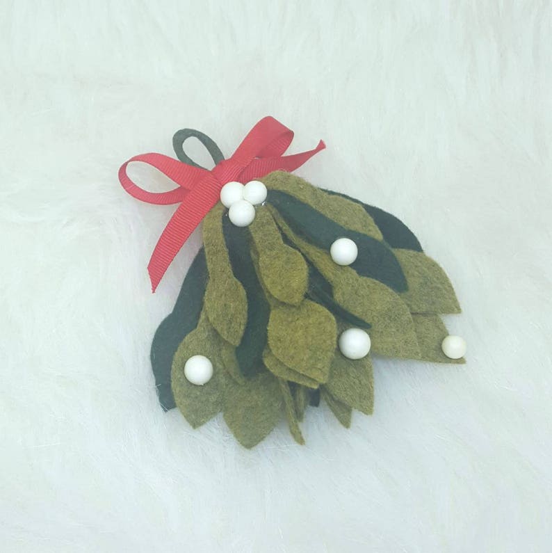 Mistletoe Felt mistletoe mistletoe decoration Christmas | Etsy