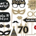 70th Photo Booth Props | FULLY ASSEMBLED | 70th Birthday Photo Booth ...