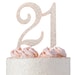 21 Birthday Cake Topper 21st ROSE GOLD Cake Decoration Ideas - Etsy