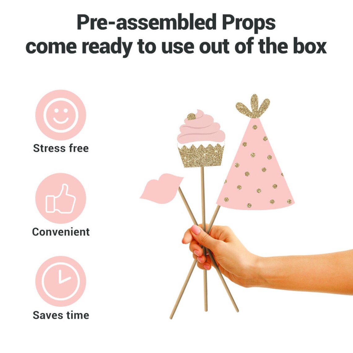 15th Birthday Photo Booth Props FULLY ASSEMBLED 15th - Etsy