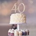 40 Birthday or Anniversary Cake Topper ROSE GOLD Number 40 Cake ...