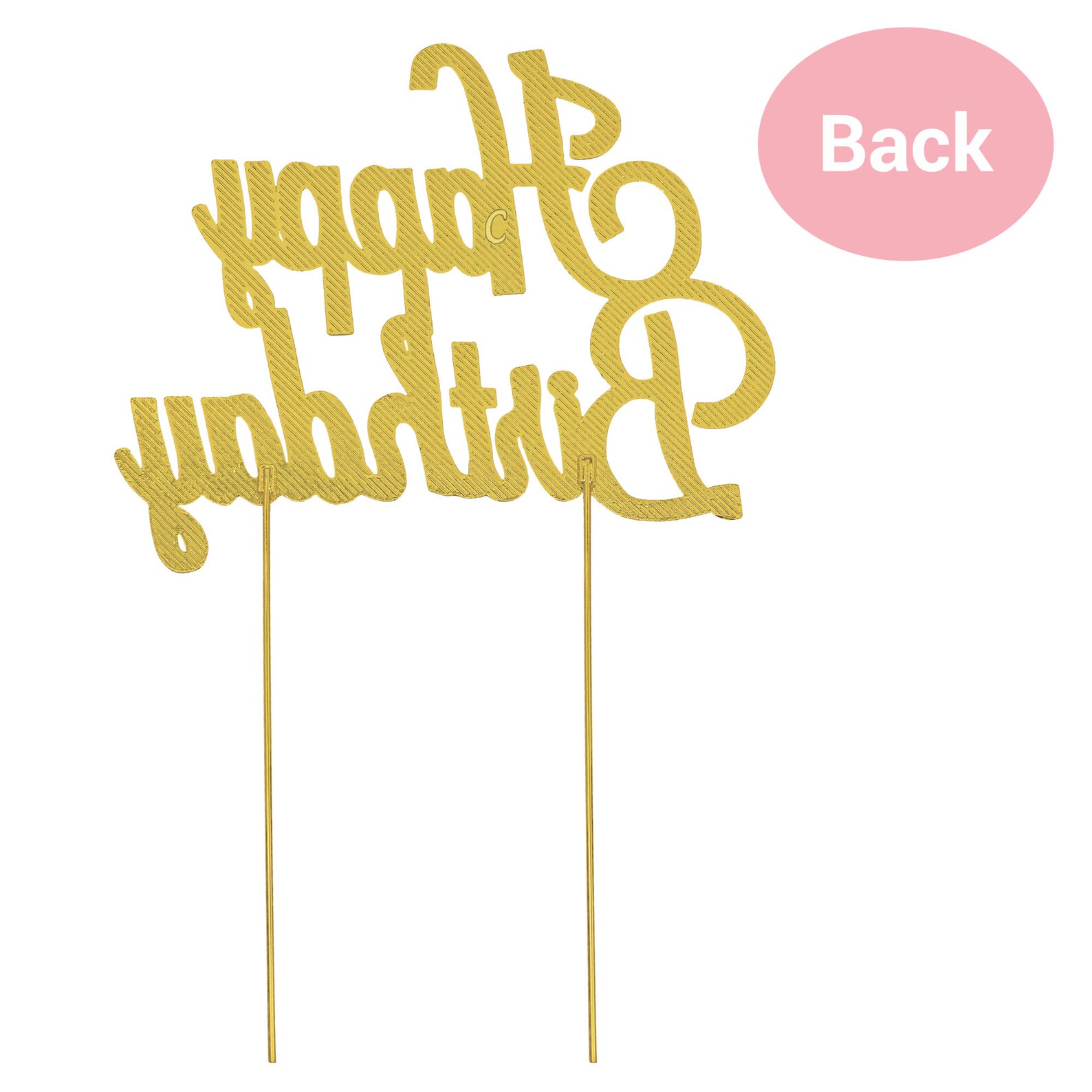 Happy Birthday GOLD Cake Topper Sparkly Rhinestone Cake | Etsy