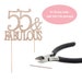 55 Birthday Cake Topper 55 and Fabulous ROSE GOLD Fun 55th - Etsy