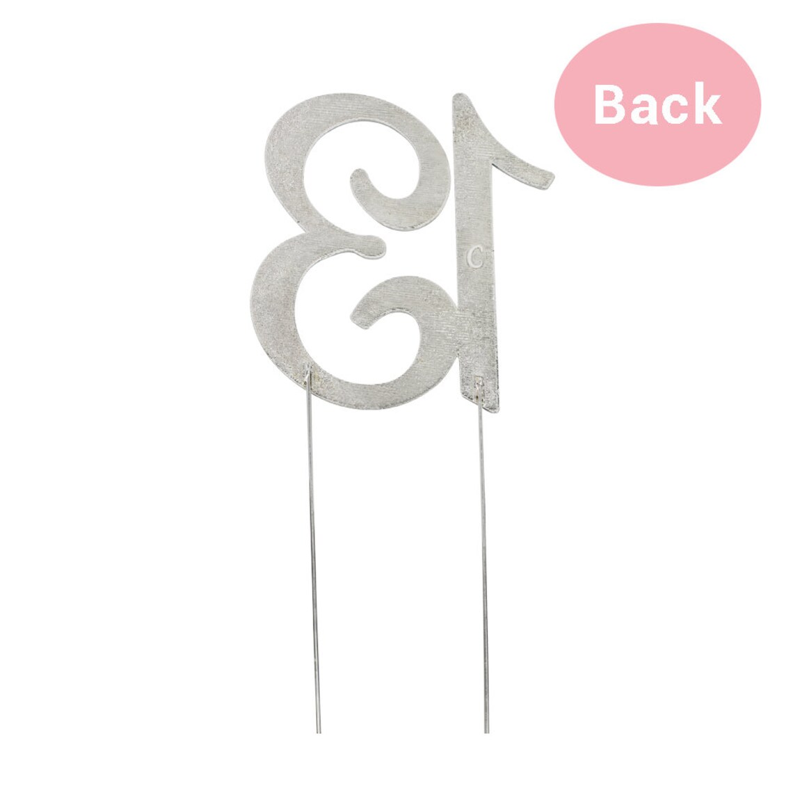 13 Birthday Cake Topper SILVER Number Thirteen 13th | Etsy