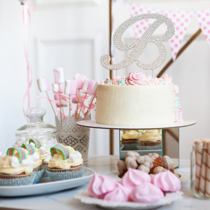 Letter b Birthday Cake Topper B Wedding Cake | Etsy