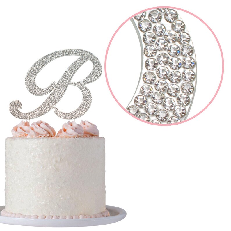 Letter b Birthday Cake Topper B Wedding Cake | Etsy