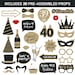 40th Photo Booth Props FULLY ASSEMBLED 40th Birthday Photo Booth Props ...