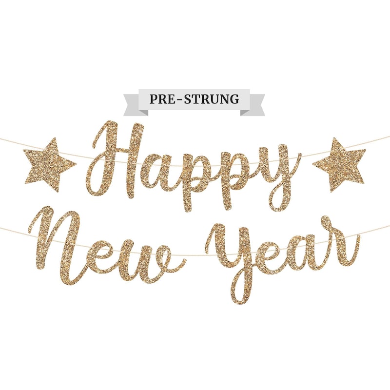 Happy New Year Banner - Etsy
