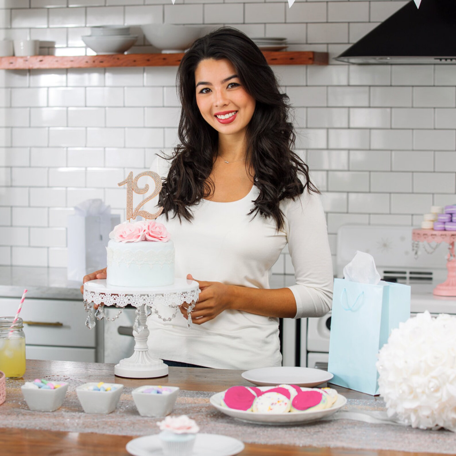 12 Birthday Cake Topper ROSE GOLD Number Twelve Cake Topper | Etsy