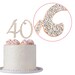 40 Birthday or Anniversary Cake Topper ROSE GOLD Number 40 Cake ...