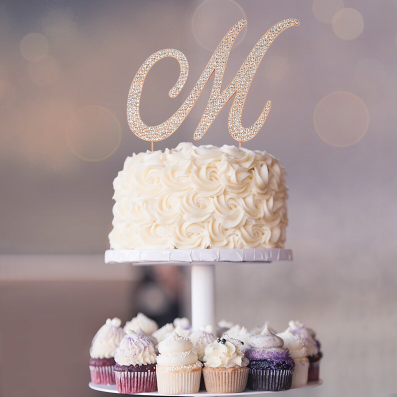 Letter m Birthday Cake Topper M Wedding Cake - Etsy UK