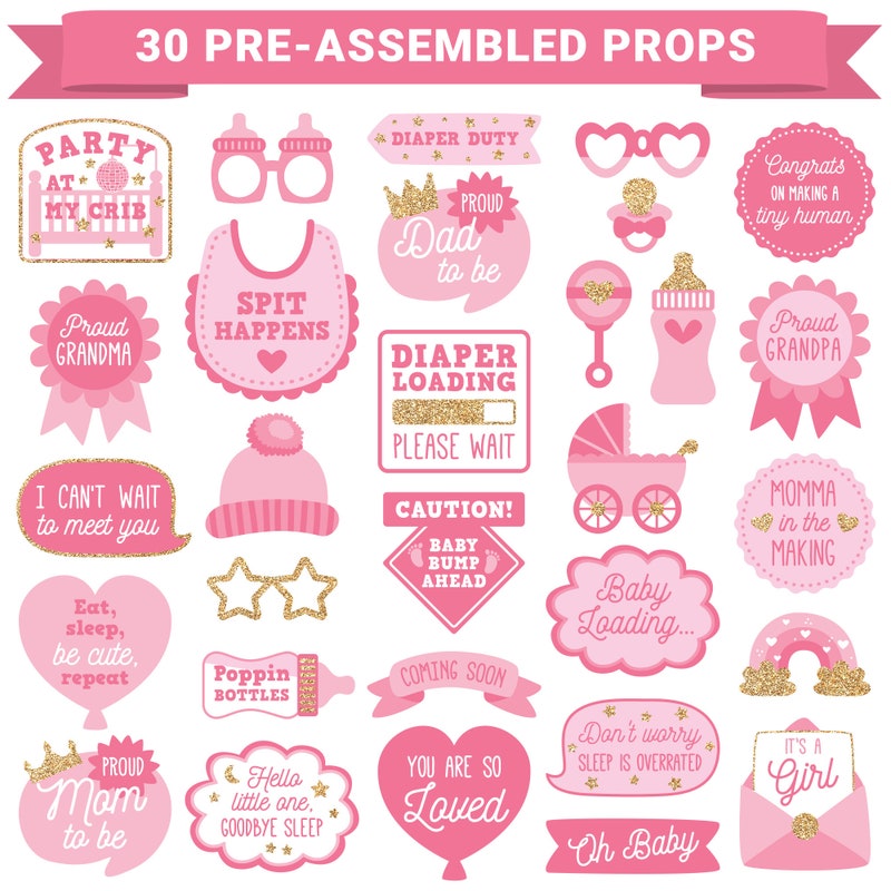 Baby Shower Photo Booth Props - Etsy