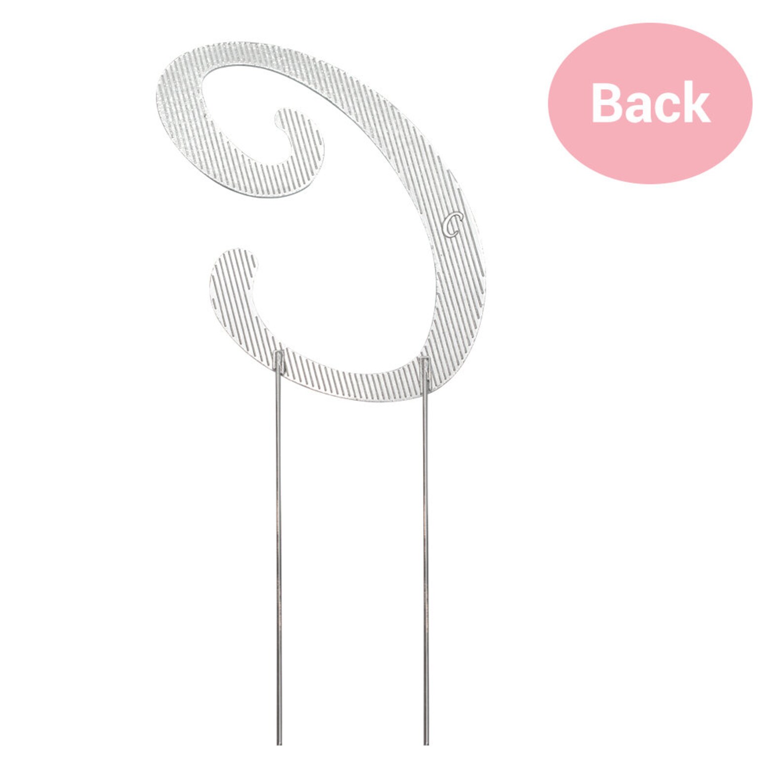 Letter "c" Birthday Cake Topper | C Wedding Cake Topper | SILVER Letter ...