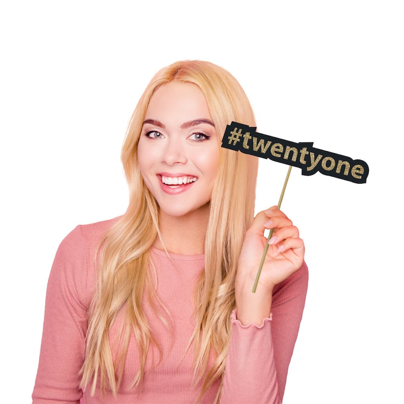 21st Photo Booth Props FULLY ASSEMBLED 21st Birthday Photo | Etsy