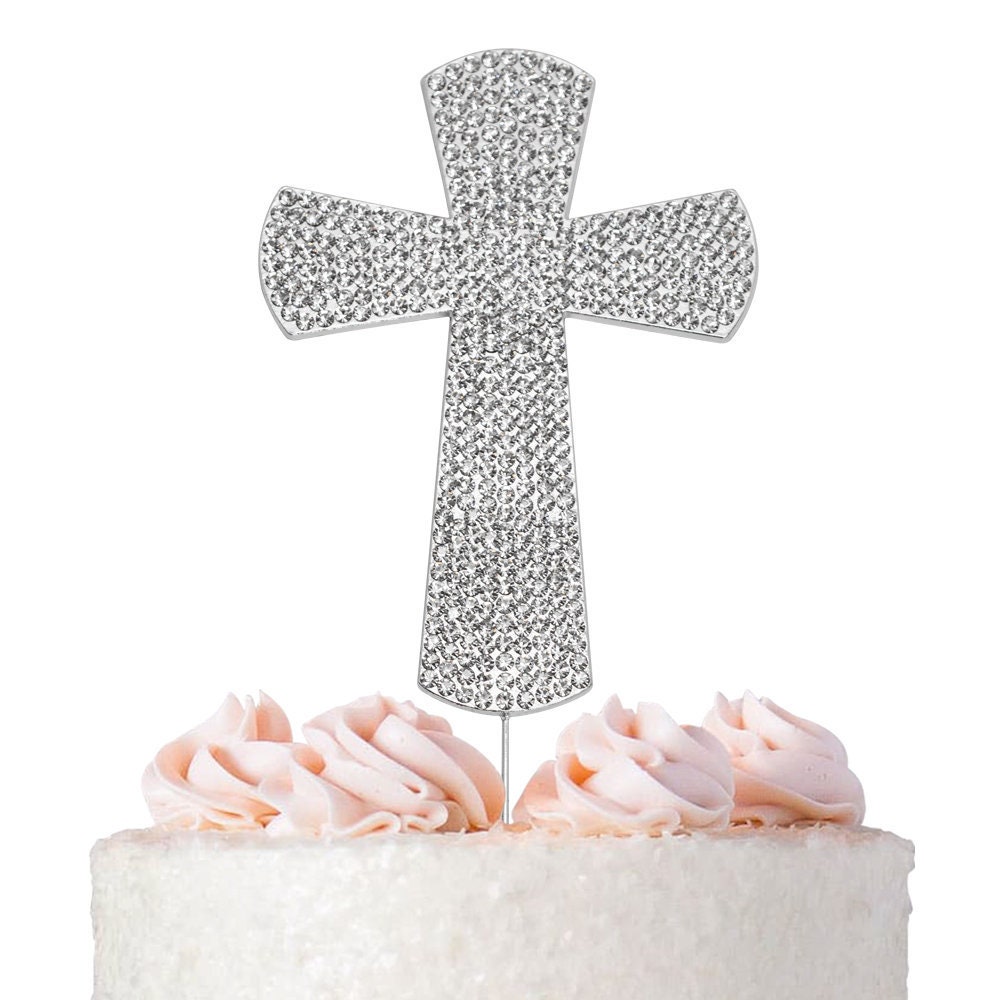 Paper & Party Supplies cross cake topper religious cake topper ...