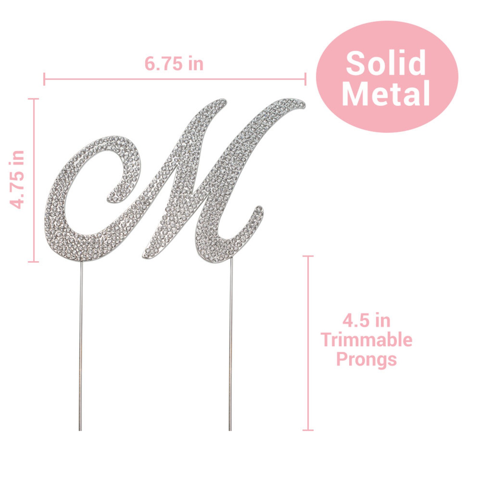 Letter m Birthday Cake Topper M Wedding Cake | Etsy