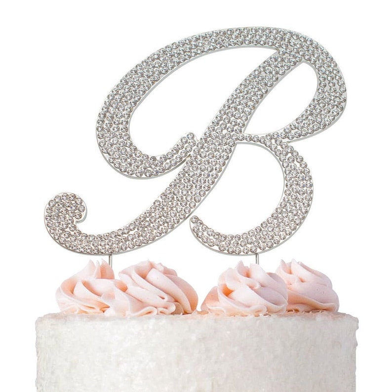 Letter b Birthday Cake Topper B Wedding Cake | Etsy