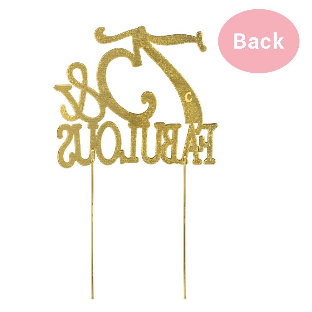 75 Birthday Cake Topper GOLD 75 and Fabulous Sparkly - Etsy