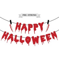 Editable Happy Halloween Banner Template: Canva Design (digital ...