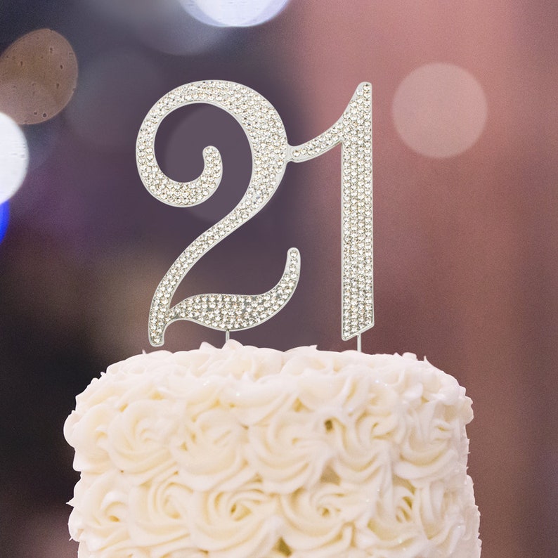 21 Birthday Cake Topper 21st Birthday Decoration Ideas - Etsy