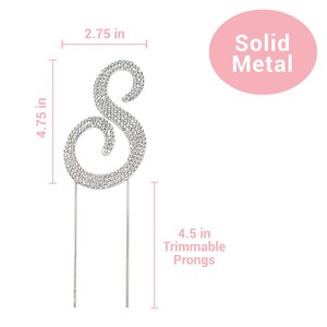 Letter "s" Birthday Cake Topper | S Wedding Cake Topper | SILVER Letter ...
