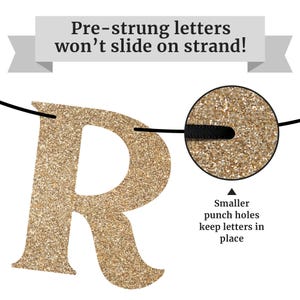 Pre-strung Mastered It Banner - NO DIY - Gold Glitter Graduation Party ...