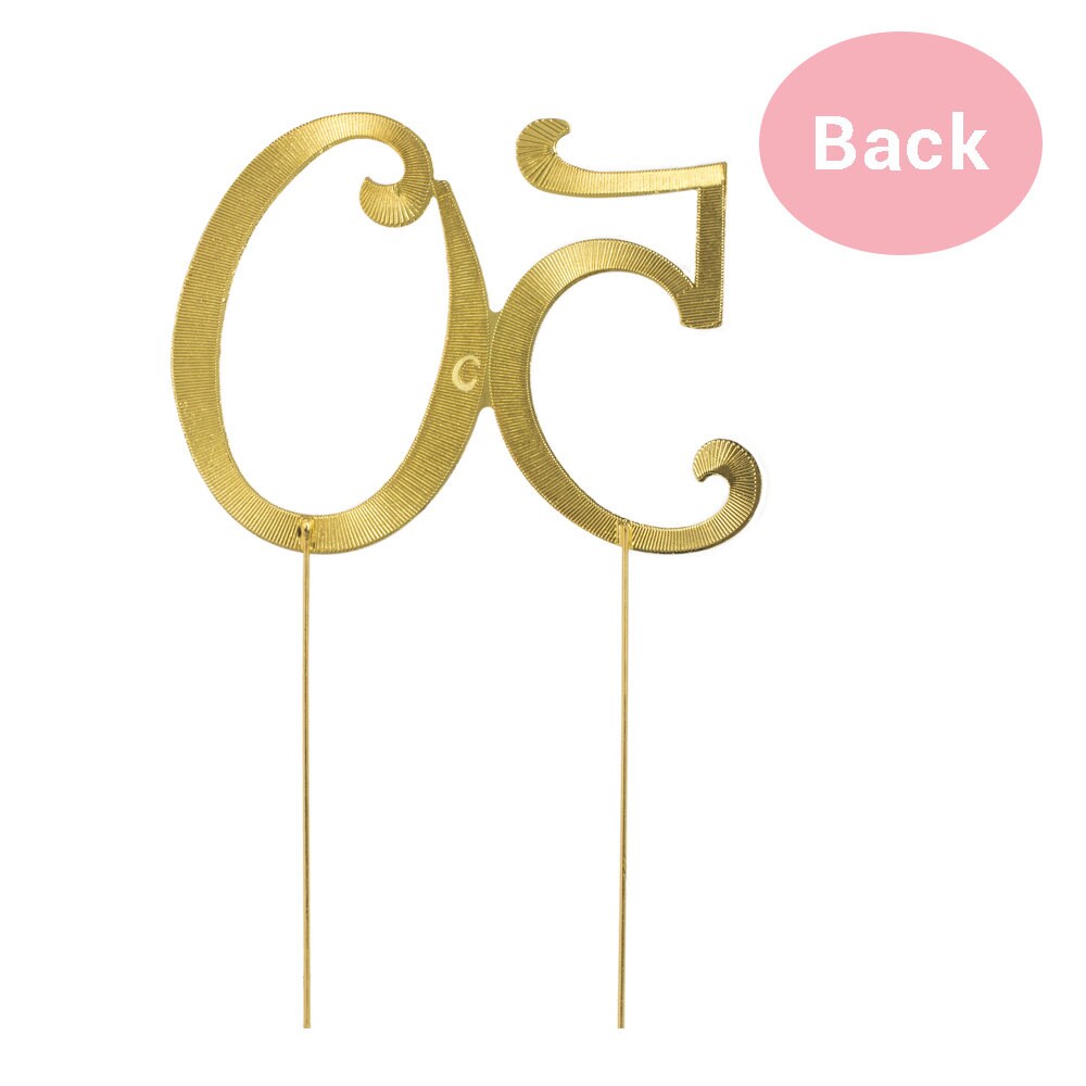50 GOLD Cake Topper - 50th Birthday or Anniversary Decoration Ideas ...