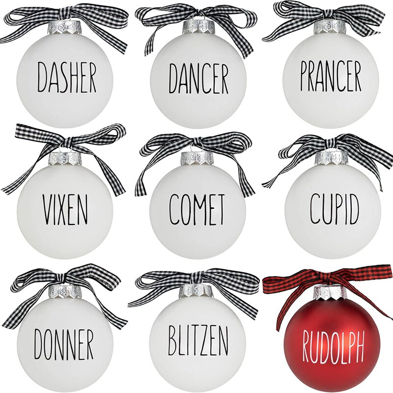 Plaid Reindeer Decoration - Etsy
