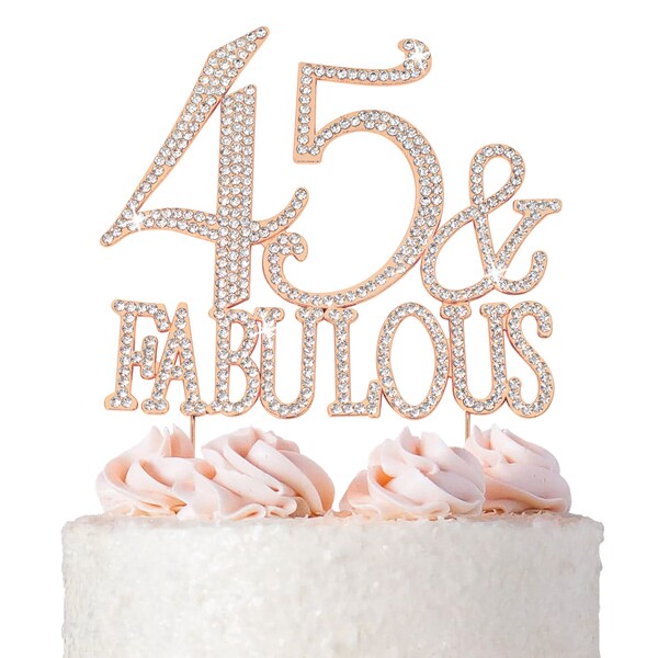 45th Birthday Cake - Etsy