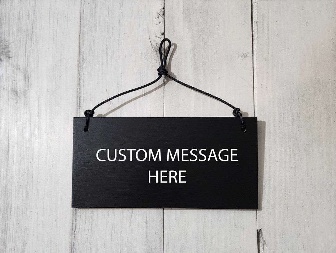 Custom Household Meeting Sign, Personalized Food Package Delivery ...