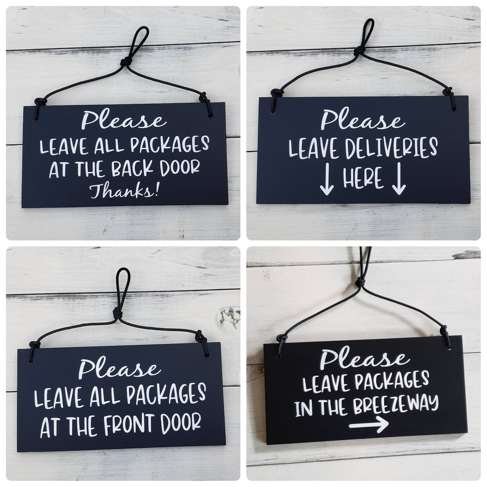 Package Delivery Instructions Sign Hanger Magnet Please Leave - Etsy