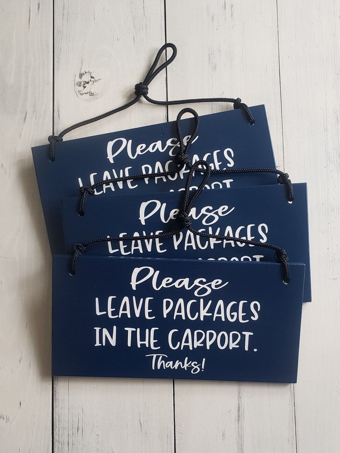 Package Delivery Instructions Sign Hanger Magnet Please Leave - Etsy