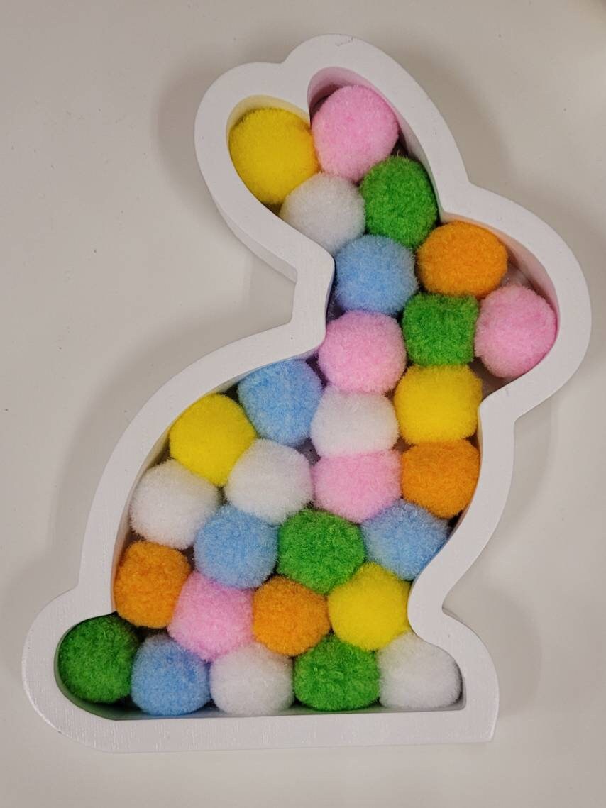Easter Bunny Pom Pom 7 Inch 3D Printed - Etsy