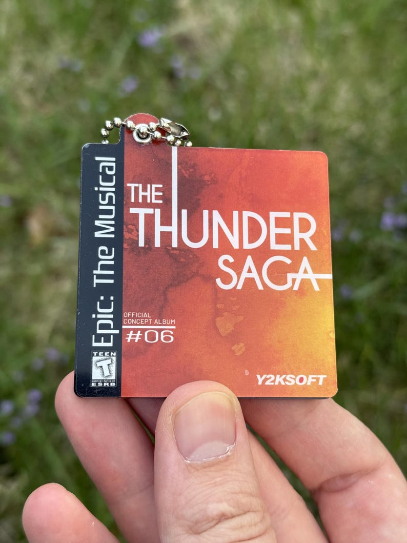 Thunder Saga Album Keychain | Aesthetic, Greek, Musical, Collectible ...