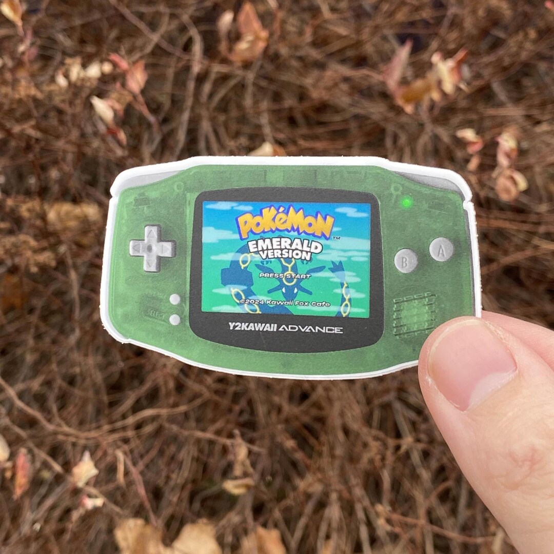 Emerald Gameboy Advance Sticker | Aesthetic, Stationery, Journal ...