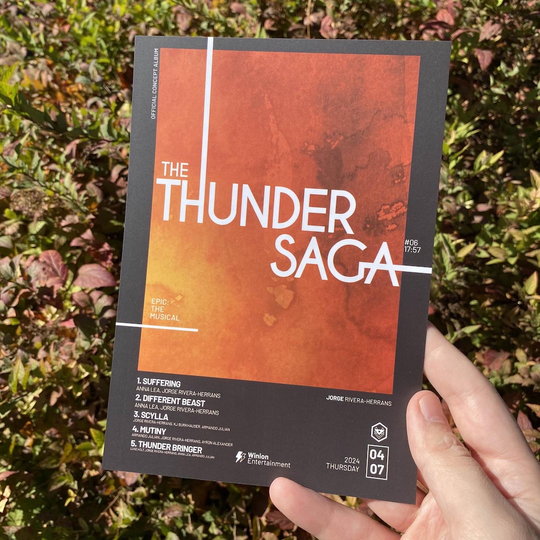 Thunder Saga Print | Design, Aesthetic, Matte, Stationery, Art Print ...