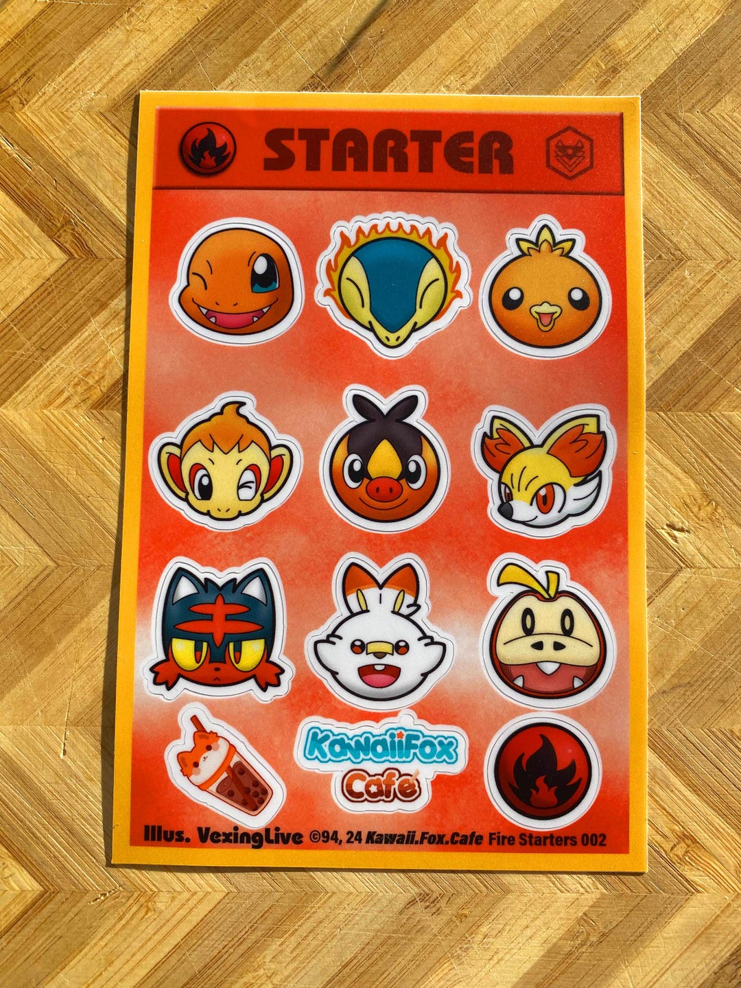 Cute Poke Sticker Sheet | Kawaii, Aesthetic, Matte, Stationery, Anime ...