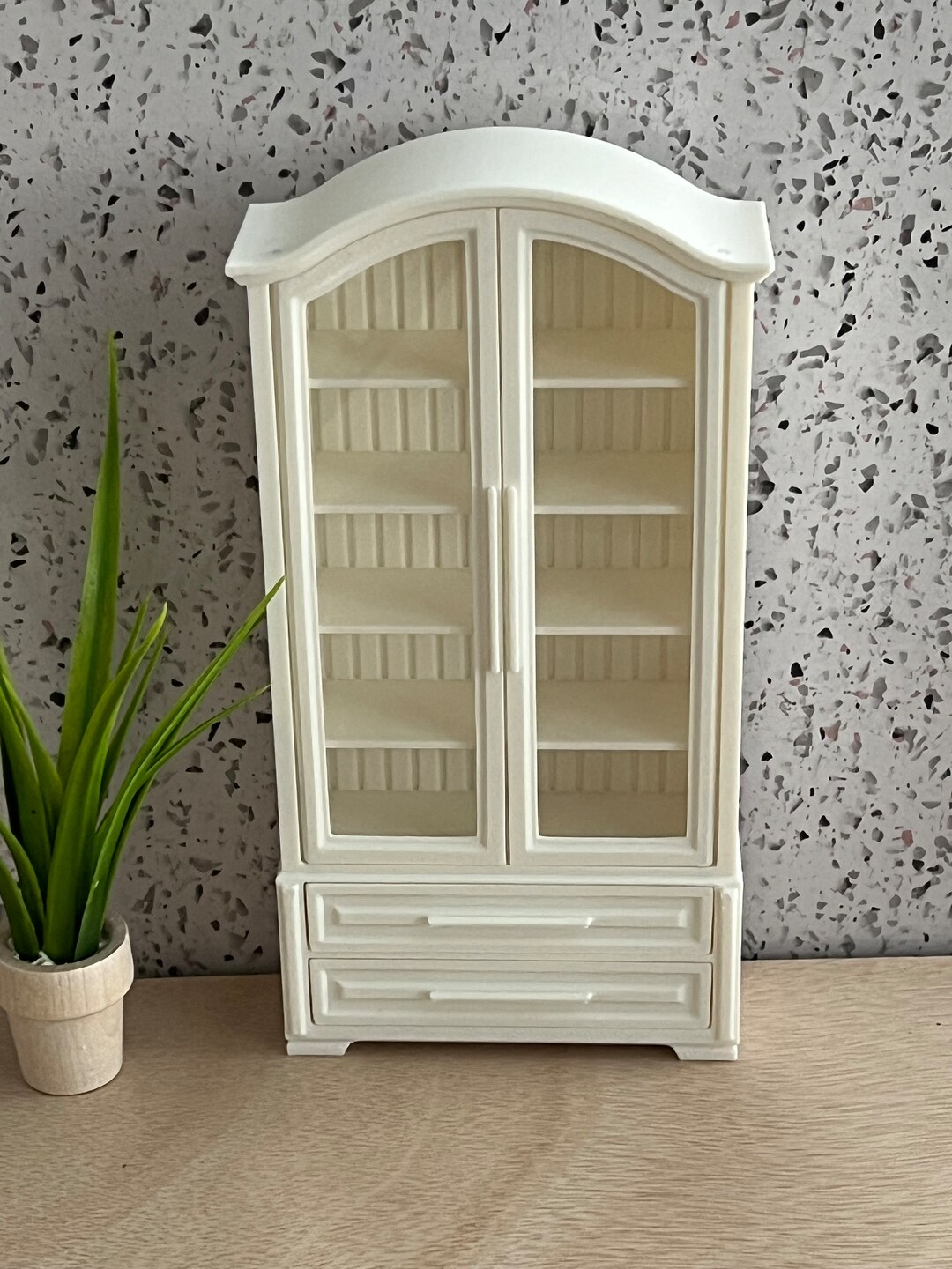 1:12 Scale Miniature Dollhouse Cabinet With Shelves and Drawers ...