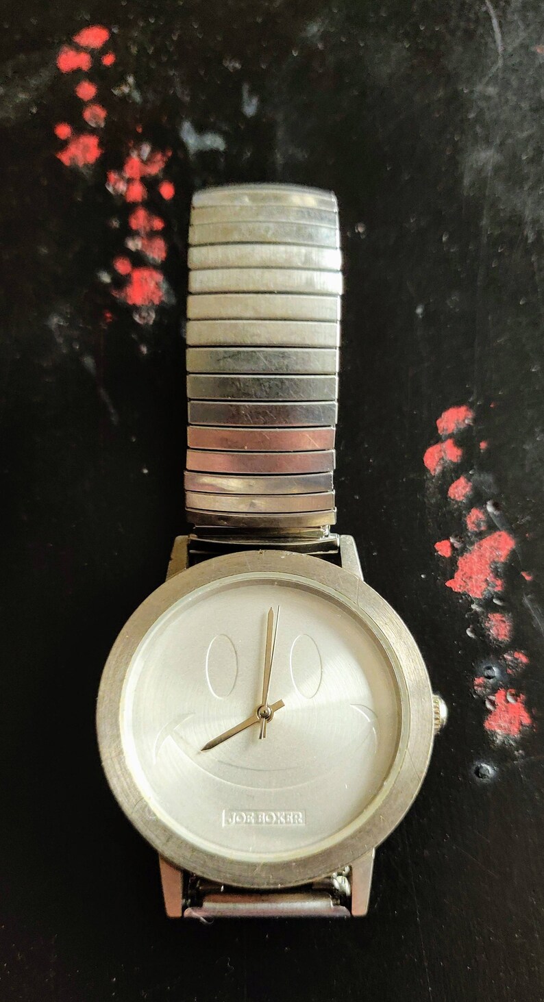 Vintage Joe Boxer Smiley Face Watch Stainless - Etsy