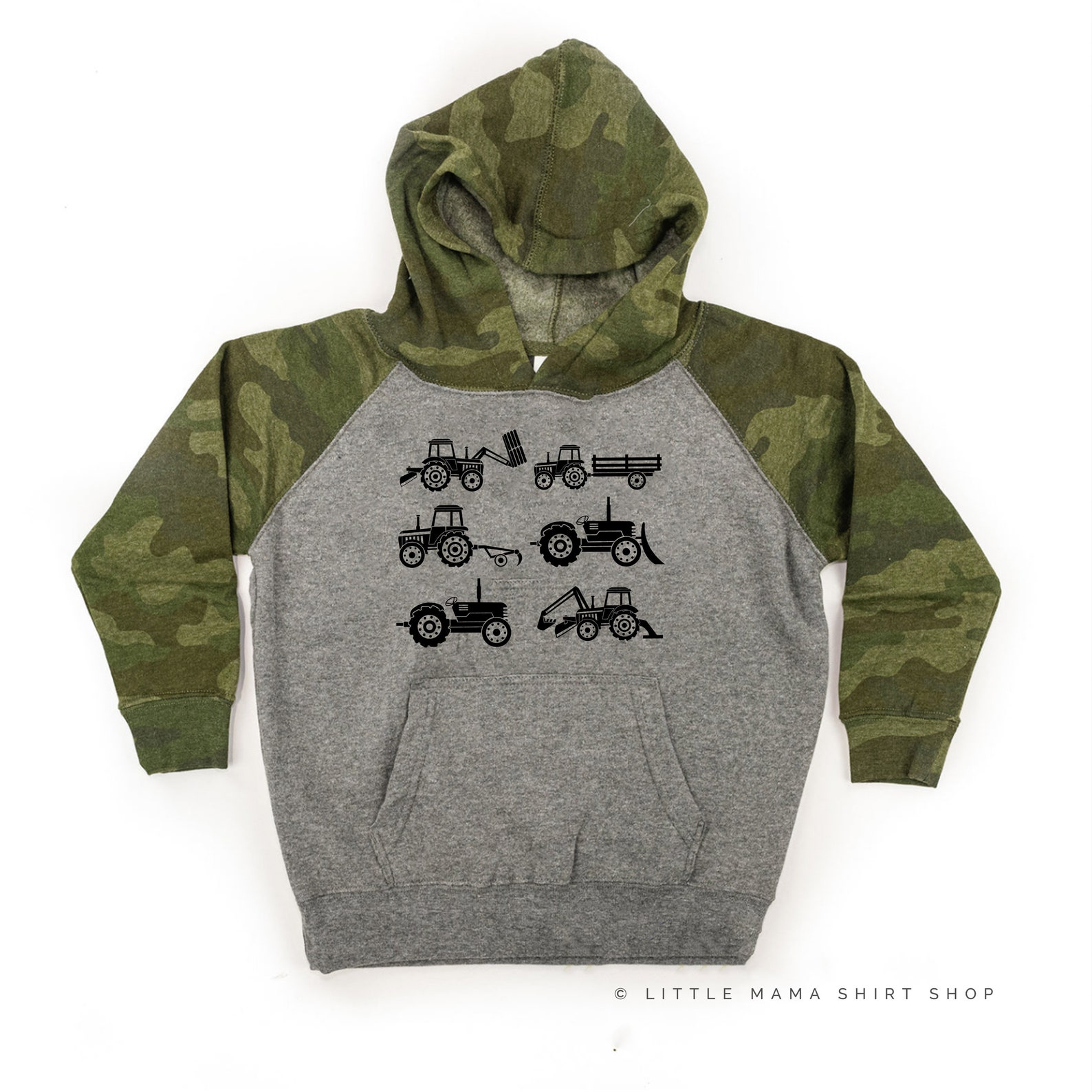 6 Tractors - CHILD HOODIE | Kids Graphic Hoodie | Tractor Hoodie | Kids ...