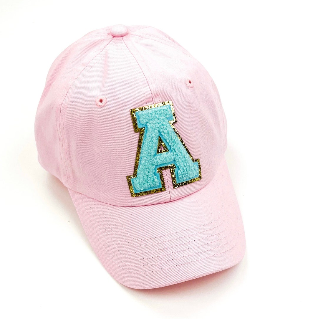 Limited Edition Varsity Initials - Light Pink W/ Blue - Child Baseball ...